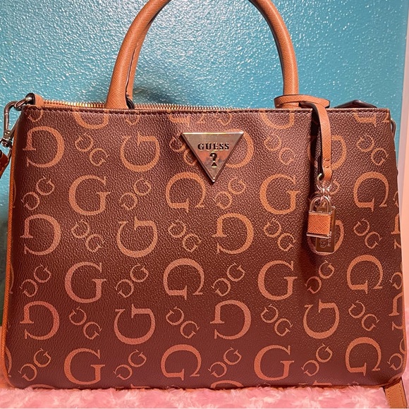 Guess | Bags | Guess Purse Dark Brown | Poshmark